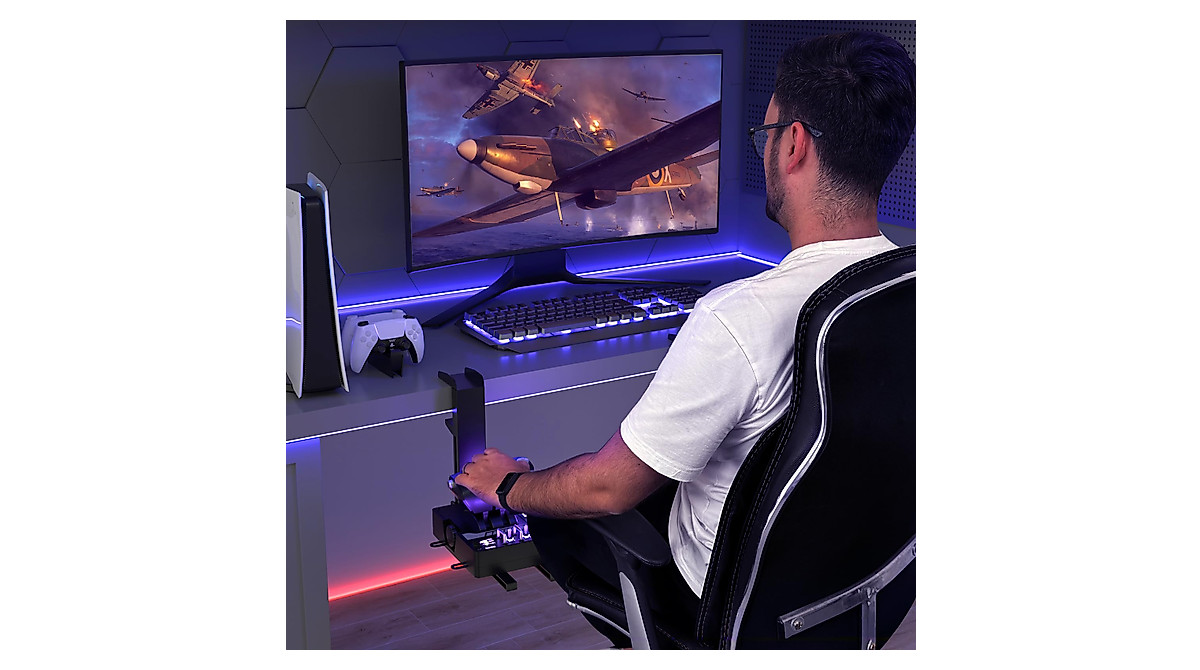 Hotas Mount Foldable Desk Mount for Flight Joystick Throttle Hotas ...