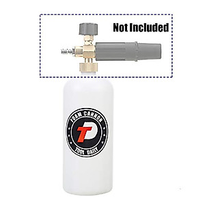 Tool Daily Foam Cannon Bottle with Straw, Replacement Foam Spray Bottle for Car Wash, 1 Liter
