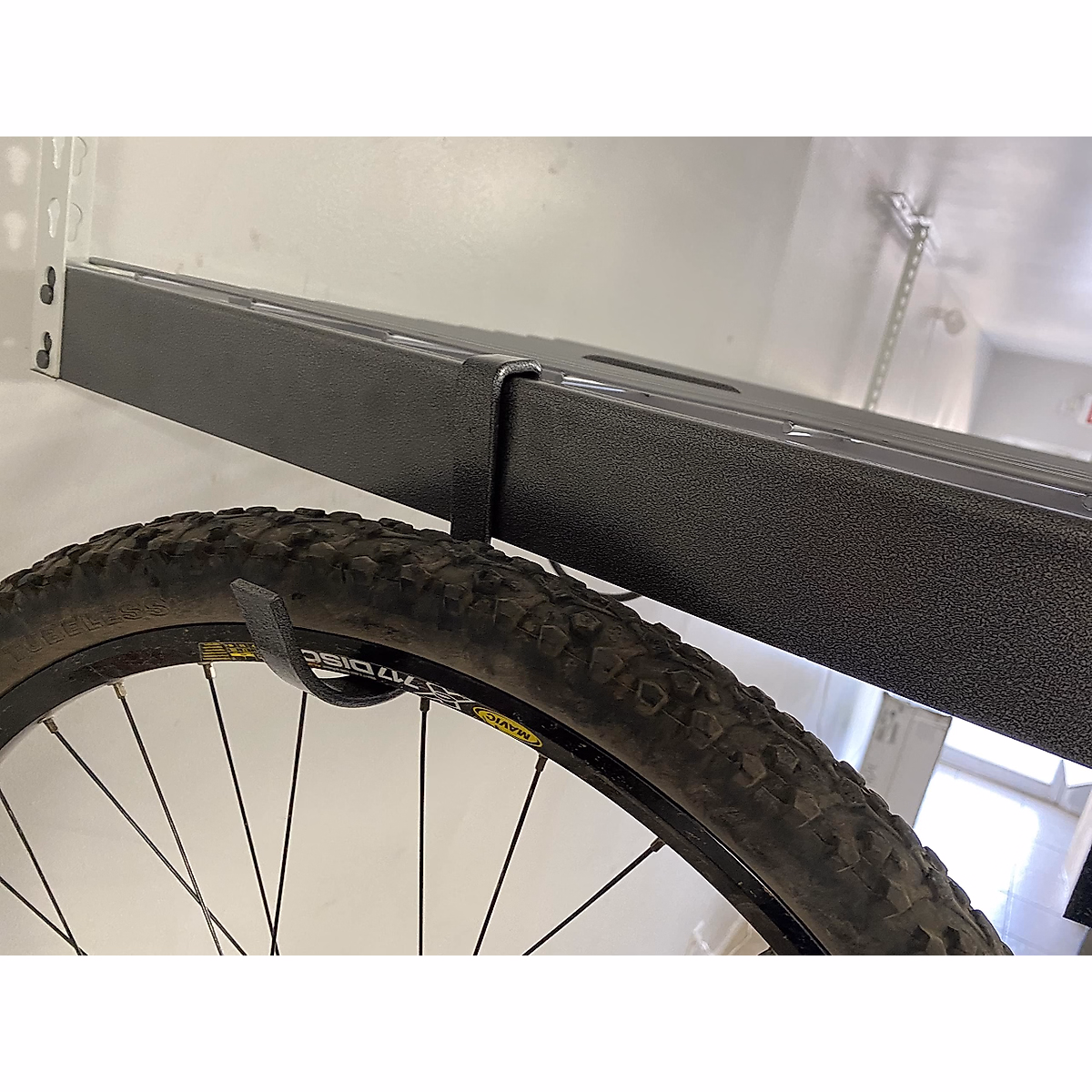 RACK YOUR GARAGE Overhead Rack Hooks for Hanging from Ceiling Rack and Wall Shelving Deck, Heavy Duty Mixed Pack Hooks - Gray (Set of 8)