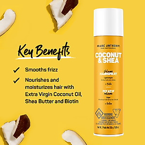 Marc Anthony Coconut Oil Volume Hairspray , Basic, 8.8 Ounce