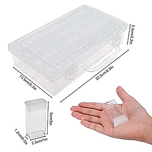 SGHUO 1 Pack 64 Grid Diamond Painting Tool Box
