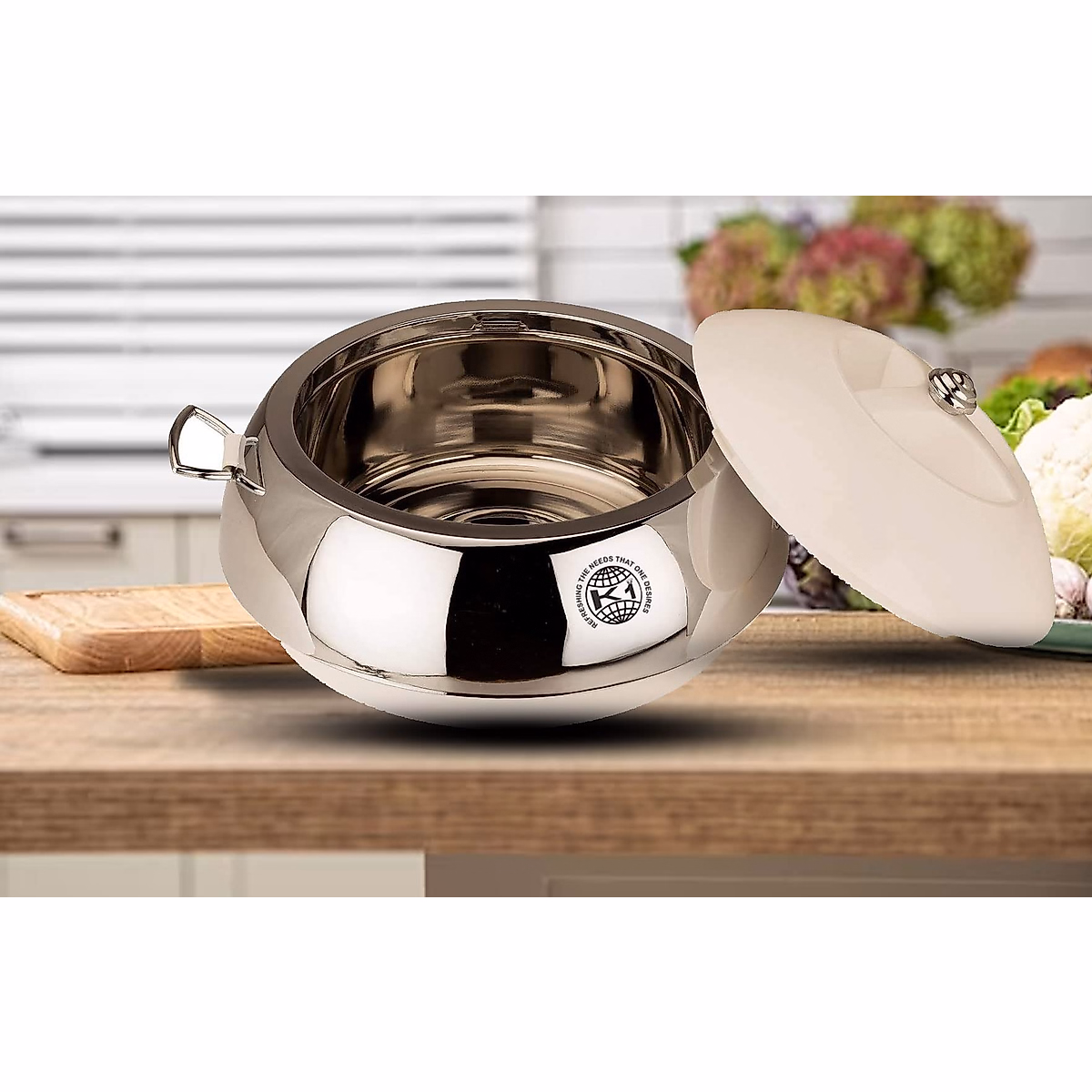 King International Stainless Steel Casserole Dish with Lid Set of 3, Eena Meena Deeka Ultra Set Insulated Casserole, Hot Pot, Chapati Box, Chapati Container, 0.8 qt, 1 qt, 1.5 qt