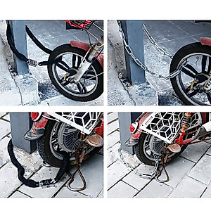 1Pc Electric Bicycle Lock Stable and Durable Long Door Lock Mountain Bike Chain Lock