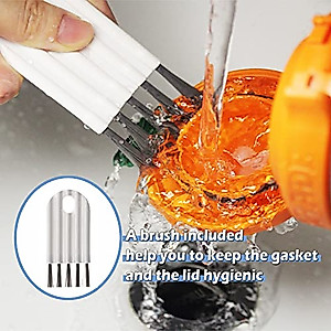 Replacement Gaskets Compatible with Gatorade Gx Water Bottle - 6pcs Silicone Lid Seal Replacement Accessories, Compatible with Gatorade Water Bottle