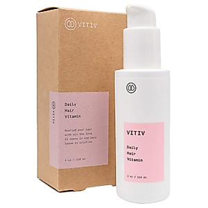 VITIV Leave In Conditioner 4oz - Nourishing Vitamins for Your Hair and Scalp - All Natural, Silicone Free, Vegan - Made for all hair types - Includes Comb