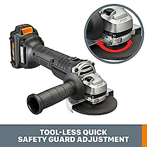 Worx WX812L.9 20V Power Share 4.5" Cordless Angle Grinder with Brushless Motor (Tool Only)