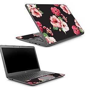 Mightyskins Skin Compatible with Hp Chromebook 14 G5 - Hibiscus | Protective, Durable, and Unique Vinyl Decal Wrap Cover | Easy to Apply, Remove, and Change Styles | Made in The USA