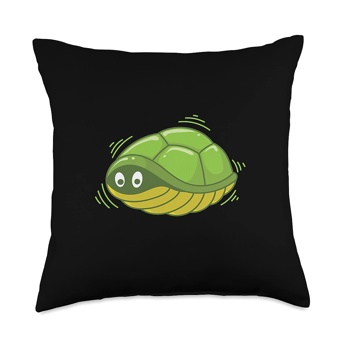 Turtle reptile carapace old Sauropsida Testudines Turtle in Protective Shell Reptile Water Throw Pillow, 18x18, Multicolor