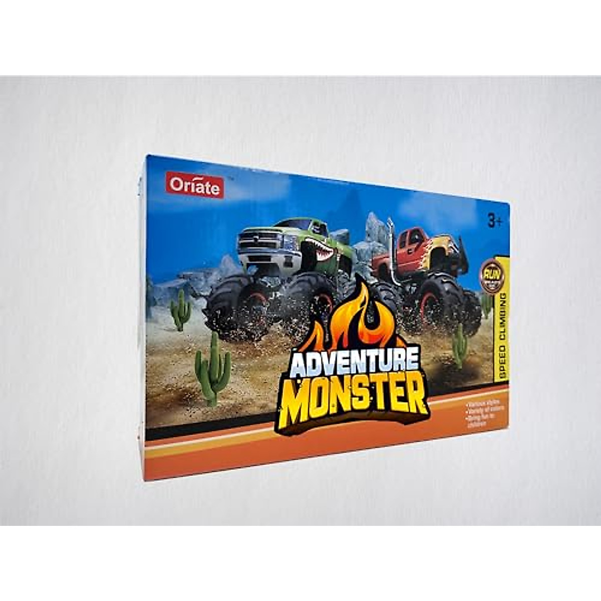 Oriate Monster Trucks Playset for Boys, Include 6 Pack Chaos Diecast Monster Toy Vehicle Truck w/ 47"x 31" Activity Play Mat, Kids Mini Car Set for Kids Gifts Style2