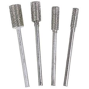 ABST50555 Abrasive 1Pc 2.3 Diamond Chainsaw Grinding Head Burr Metal Polishing Electric Grinding Drill for Chainsaw Sharpening Durable - (Size: 6mm)