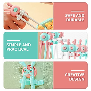 YARNOW 4pcs Auxiliary Chopsticks Dish Drying Rack Cellphone Phones Gamers Chopsticks Controllers Nippers Tool Food Clips Mobiles Chopsticks Gift Potato Plastic Cartoon