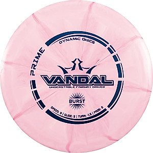 Dynamic Discs Prime Burst Vandal Fairway Driver Golf Disc [Colors May Vary] - 170-172g