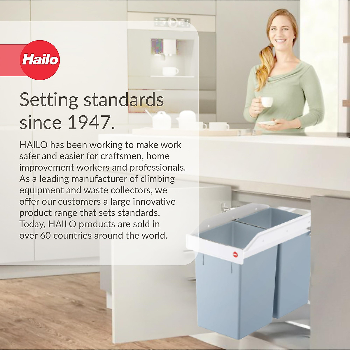 Hailo 3659-001 Multi-Box Duo L, Cream White, Set of 1, Cremeweiß