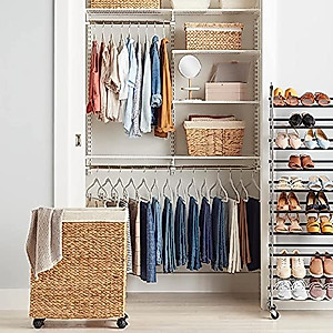 HangAroma Non-Slip Scented Velvet Hangers - Heavy Duty Clothes Hanger - Ultra Thin Space Saving 360 Degree Swivel Hook - Ideal for Coats, Jackets, Pants, & Dress - Cotton Blossom - 6 Pack