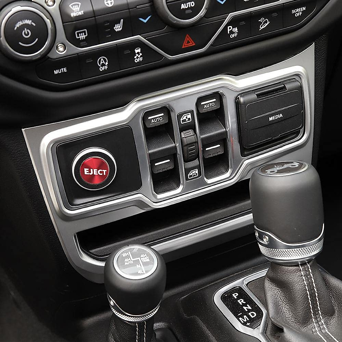 Xotic Tech Eject and FIRE Missile Cigarette Lighter Push Button Plug Replacement Cover, Aluminum Red, Fit Cars Trucks SUVs with 12V Power Source