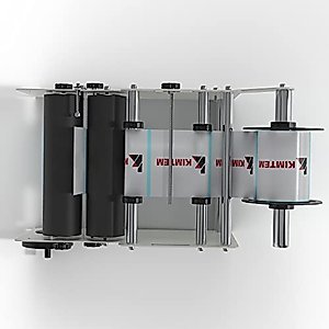 KIMTEM Manual Round Labeling Machine, Bottle Label Applicator for Round Bottles White