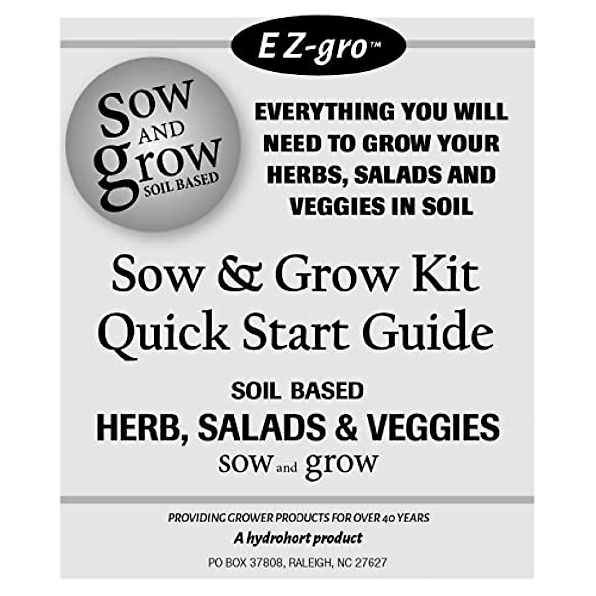 Heirloom Salad Greens Seed Starter Kit by EZ-gro | Our Indoor Vegetable Garden Kit Contains 5 Different Salad Seeds | Contains Everything an Indoor Vegetable Garden Kit Needs with Fertilizer