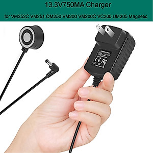 for Shark Vacmop Charger Compatible with Shark VM252 VM251 VM252C QM250 VM200 VM200C VC200 UM205 VC205 Hard Floor Vacuum Mop 13.3V Magnetic Power Cord Charger