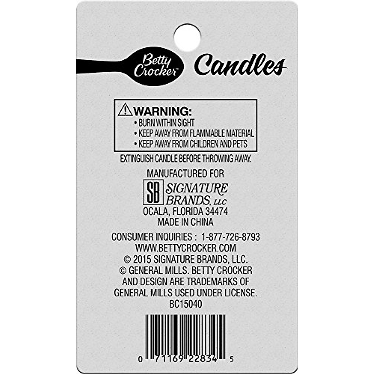 Betty Crocker Cool in Blue Birthday Candles, 16 Count (Pack of 1)