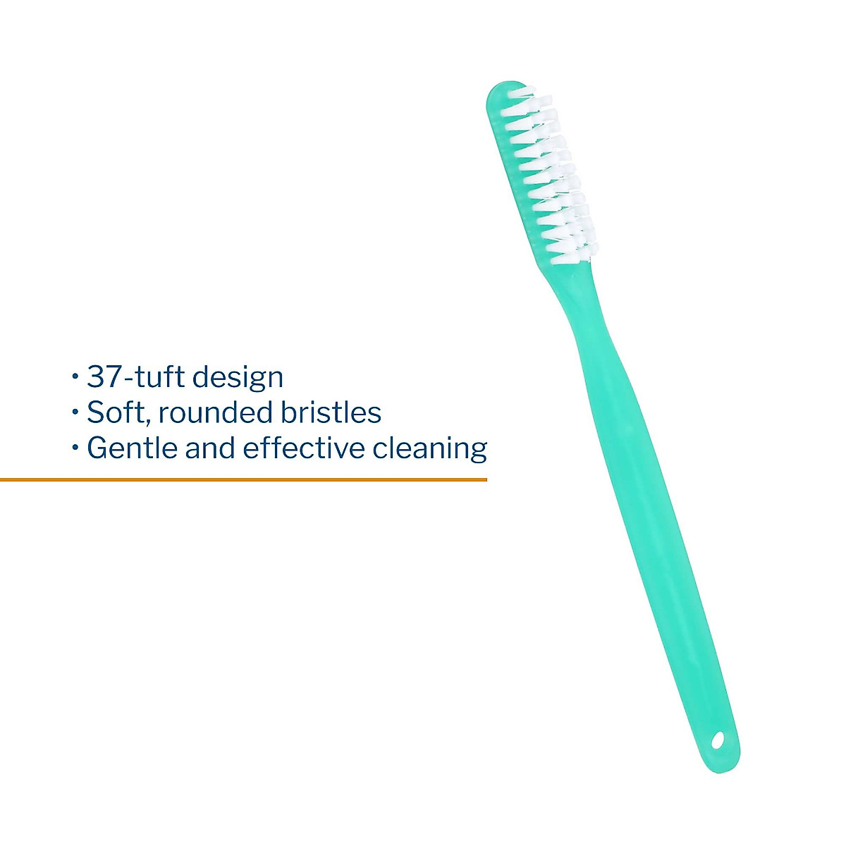 McKesson Toothbrush, Soft Bristle, Single Use/Disposable, Green, 144 Count, 1 Pack
