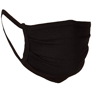 Amazon Essentials Reusable Face Cover, Black (Pack of 3)