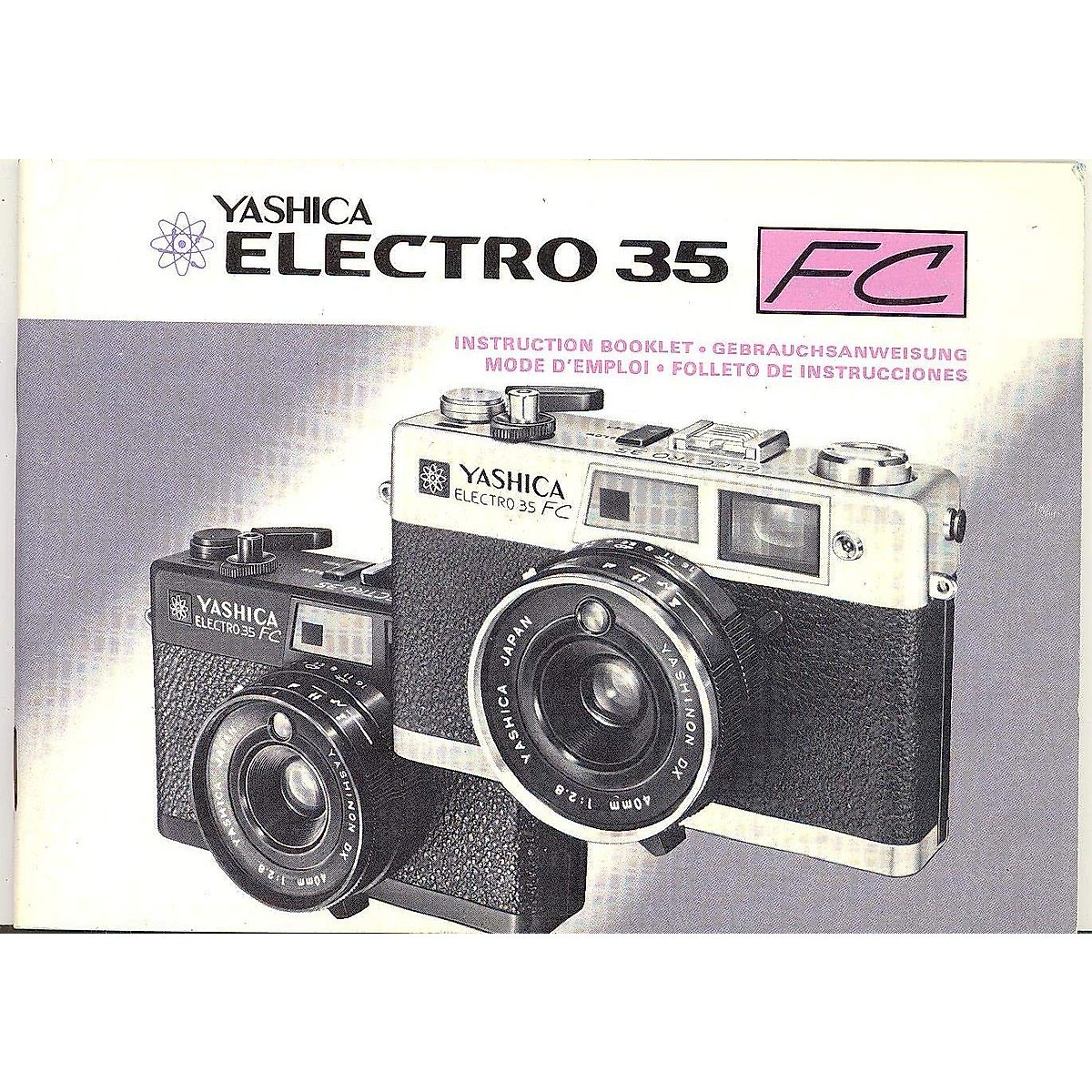 Yashica Electro 35 FC Original Instruction Manual - Multi Language