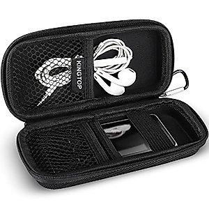 MP3 MP4 Player Case KINGTOP Durable Hard Shell Travel Carrying Case for MP3 MP4 Players,iPod Nano,iPod Shuffle,USB Cable,Earphones,Memory Cards,U Disk,Keys (L) (5.5x2.3x1.5inch)