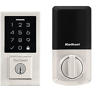 Kwikset 9270CNT-514S Kwikset 9270CNT-S SmartCode Deadbolts Touchscreen Single Cylinder Keyless Entry Deadbolt with UL Fire Rating and Smartkey Technology
