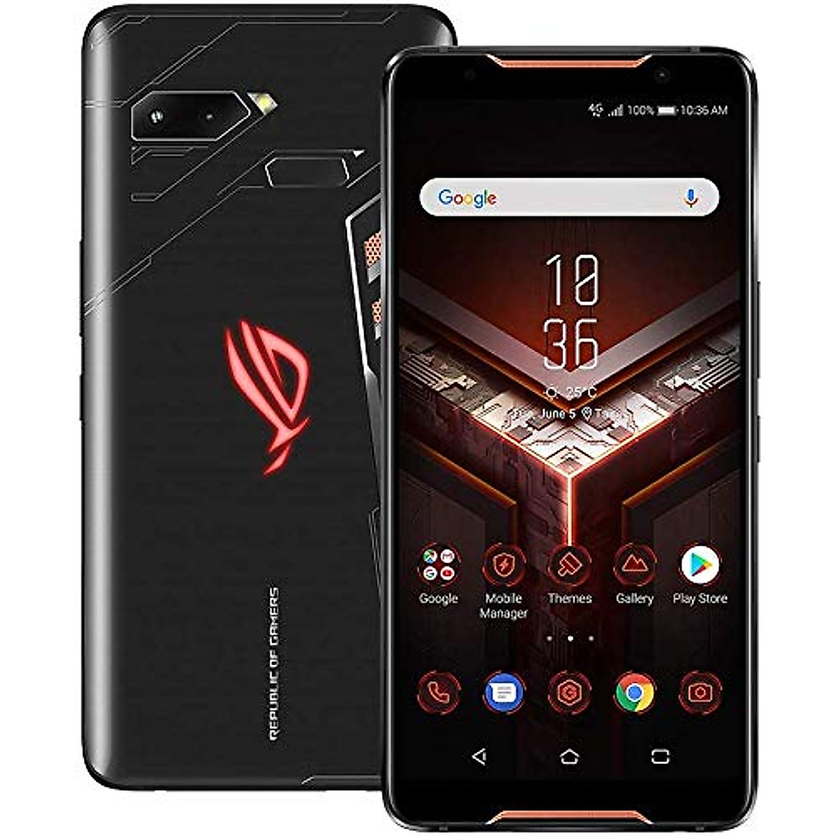 ASUS ROG Phone (ZS600KL) 6.0 inchs with 8GB RAM / 512GB Storage, (GSM ONLY, NO CDMA) Factory Unlocked International Version No-Warranty Cell Phone (Black)