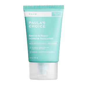 Paula's Choice CALM Intensive Moisturizer for Dry + Sensitive Skin, Calms + Soothes Redness, Suitable for Rosacea-Prone & Eczema-Prone Skin, Fragrance-Free & Paraben-Free, 2 Fl Oz.