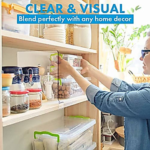 Raunak Acrylic Shelf Dividers for Closet Organization | 8 Pcs Closet Shelf Divider | Wood Closet Shelf Organizer | Closet Dividers for Shelves, Clothes, Wardrobe, Kitchen, Office, and Bathroom