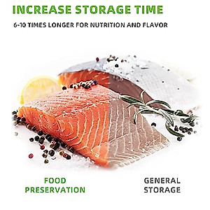 Elegant Choise Vacuum Sealer Bags,2 Pack 8"x200" and 11"x200" Commercial Grade Bag Rolls,BPA Free,Great for vac storage, Meal Prep or Sous Vide Cooking (clear)