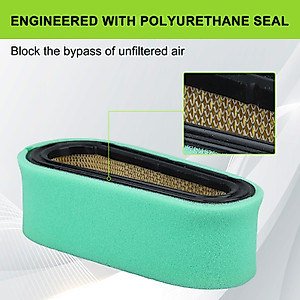 Harbot 493910 691667 Air Filter with 272477S 272477 Pre Cleaner Fuel Filter for BS 28A702 28B702 28B707 8.5HP - 11.5HP Vertical Engine Cub Cadet Toro Lawn Tractor