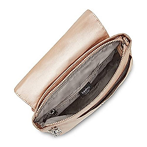 Kipling Dannie Metallic Small Backpack Gold Charm Met