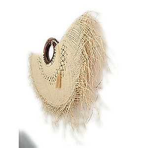 BOHOPHY Toquilla Straw bag with Tassel, Straw Tote Bags, Beach Handbag, Beach Totes for Women, bolsas de verano