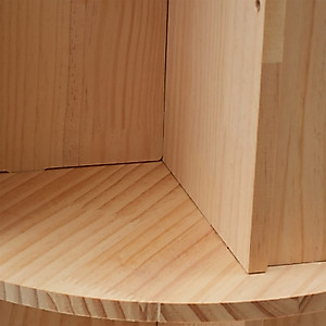 PAREKS 6 Tiers Rotating Bookshelf 360 Display Floor Standing Bookcase Storage Rack for Kids&Adults Multi-Functional Bookshelf Organizer/2444