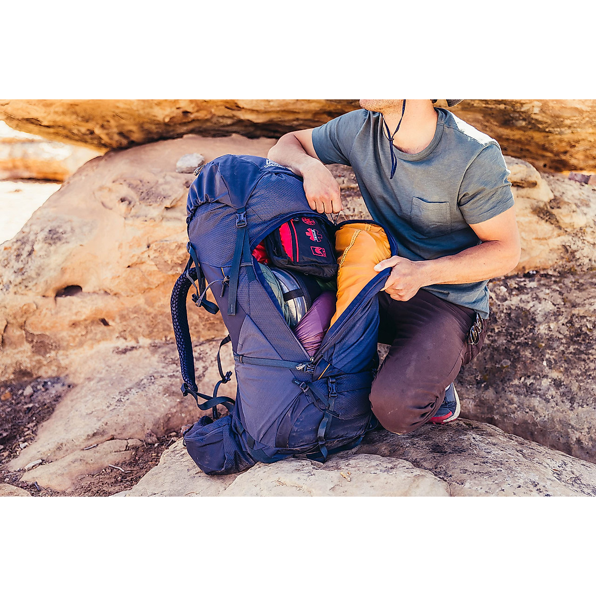 Gregory Mountain Products Baltoro 75 Backpacking Backpack,Alaska Blue,Medium