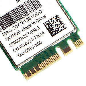Andiny DELL DW1820 WLAN WiFi Wireless 802.11AC NGFF Mini WLAN WiFi Card QCNFA344A D4V21
