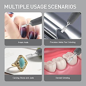 NSKI Lab 35000RPM Brush Micromotor Shiyang M3 with Electric Nail Drill Handle