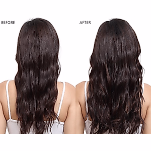 Yamel Remy Clip in Hair Extensions Human Hair 7Pcs 16 Clips Real Human Hair Extensions Clip Dark Brown