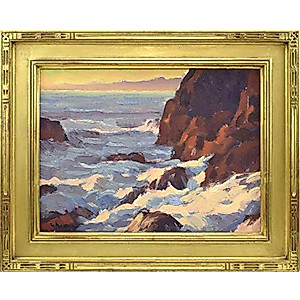 Untitled Seascape by Glenn Dean, Original Oil on Canvas, 9" x 12"