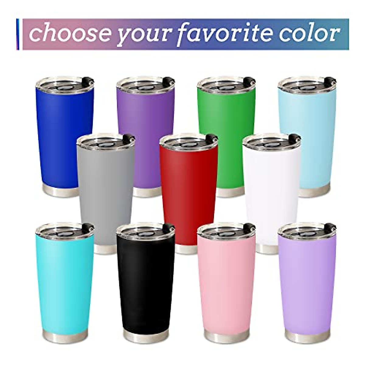 Personalized Coffee Tumbler With Picture Text Name Logo, Custom Photo 20oz Stainless Steel Tumbler With Lid And Vacuum Insulated, Personalized Coffee Travel Mug - Personalized Gifts for Women, Men