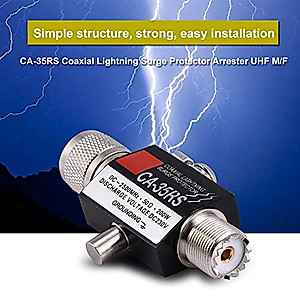 Socobeta Coaxial Lightning Surge Protector CA-35RS Arrester Male to Female UHF Connector