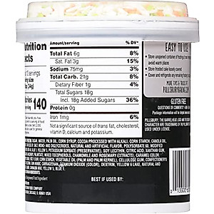 Pillsbury Funfetti Halloween Bundle, 2 Cake Mixes with Candy Bits, 1 of each Frosting with Sprinkles, Black Chocolate and Orange Vanilla (Pack of 4) with By The Cup Spreader