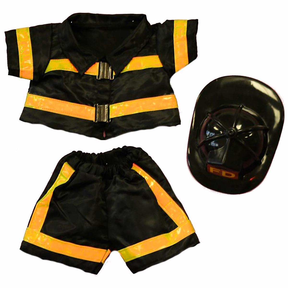 Fireman Outfit Teddy Bear Clothes Fits Most 14" - 18" Build-a-bear and Make Your Own Stuffed Animals