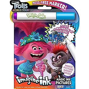 Trolls World Tour Backpack Set for Girls Kids ~ Deluxe 16" Trolls Backpack with Trolls Imagine Ink, Stickers, and More (Trolls School Supplies Bundle)