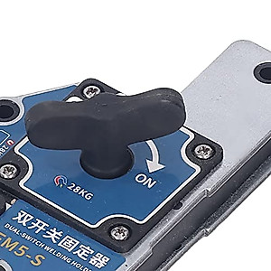 BOTEGRA Welding Magnet, 2Pcs Wide Application 28kg Maximum Pull Out Force Welder Angle Support 90 Degree Arrow Design for Metal