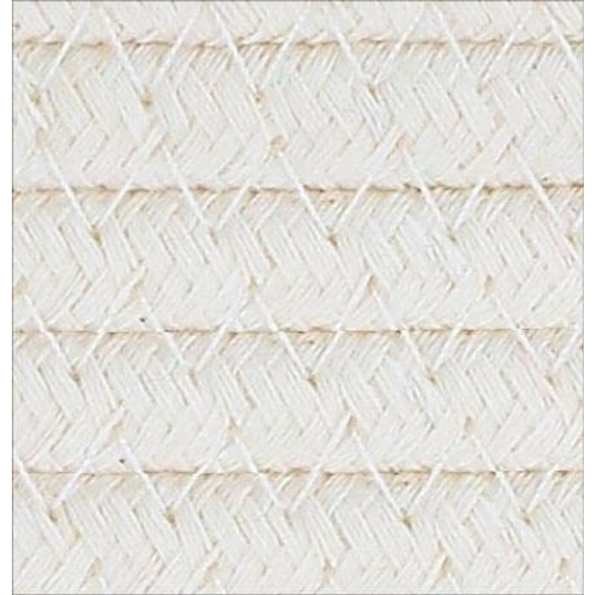 HNBQMX 5-Piece Rectangular Storage Basket Set-Natural Cotton Rope Woven Baskets for Organizing, Small Basket with Handles for Shelves, Toy Baskets, Basket for Storage, Storage Bin(White & Gray)