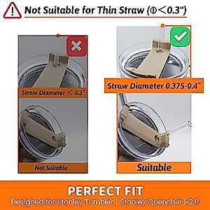 MIMORE Spill Stopper for Stanley 40 oz Tumbler with Handle | 30 oz, Compatible with Quencher H2.0 Flowstate Tumbler 40 oz Stanley Cup Accessories 30 oz Stanley Spill Stopper, Silicone, 2 Pack