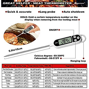 ROMANTICIST 23pc Must-Have BBQ Grill Accessories Set with Thermometer in Case - Stainless Steel Barbecue Tool Set with 2 Grill Mats for Backyard Outdoor Camping - Best Grill Gift for on Birthday